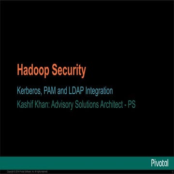 Hadoop Security Ppt