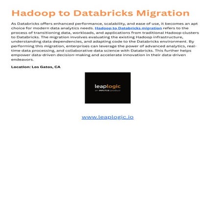 Hadoop to Databricks Migration.pdf
