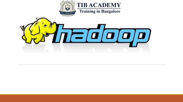 Hadoop Training In Bangalore Ppt