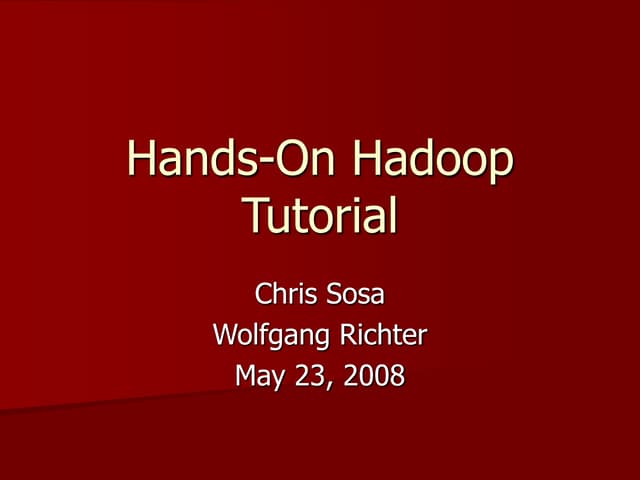 Hadoop Tutorial Ppt 1433