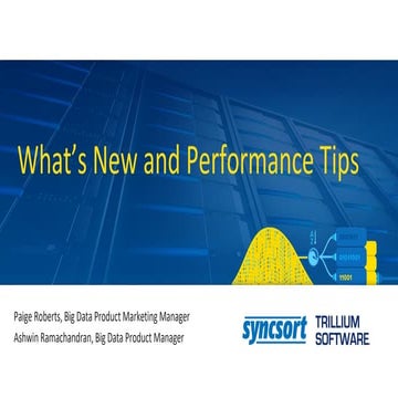 Keeping Data In Sync With Syncsort Ppt