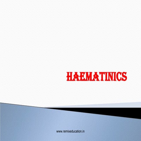 Haematinics | PDF