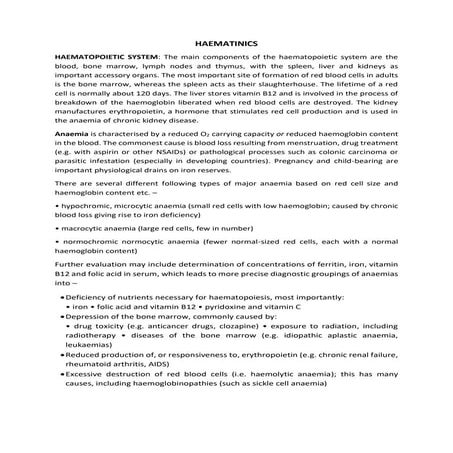 Hematinics | PPTX