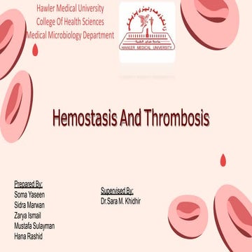 hemostasis and thrombosis | PDF