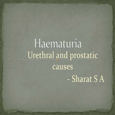 Haematuria | PPT