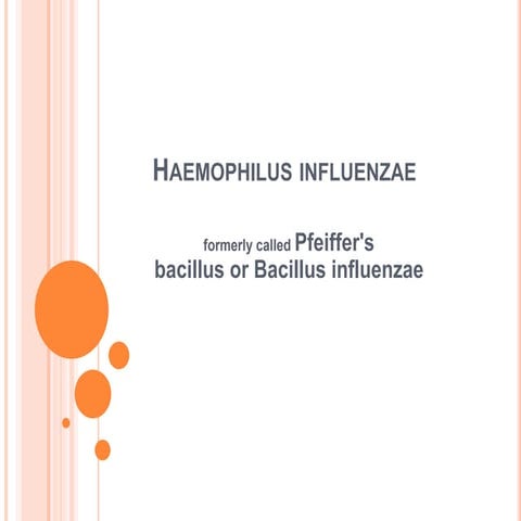 Haemophilus influenzae | PPTX