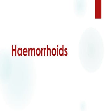 Hemorrhoids | PPT