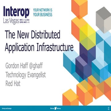The New Open Distributed Application Architecture Ppt 8181