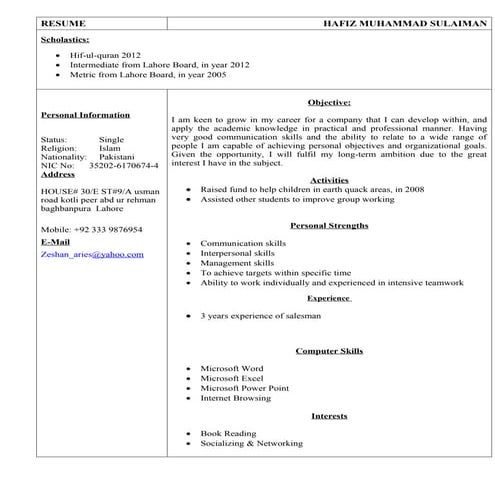 Alexandra's resume | DOC