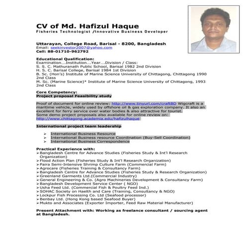 Hafiz cv4schengen | DOC