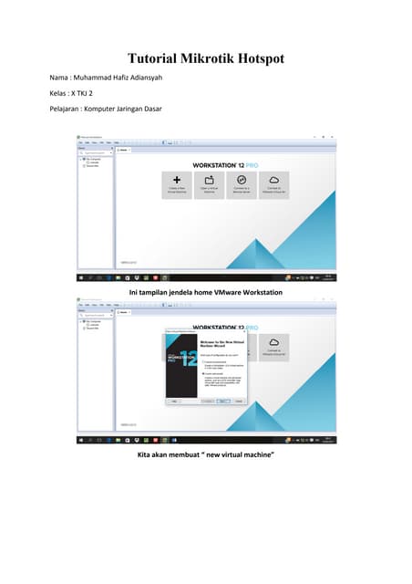 Tutorial membuat hotspot mikrotik di vmware | PDF