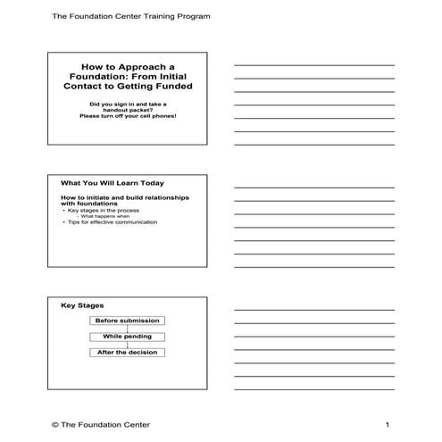 How to Approach a Foundation- Presentation Packet | PDF