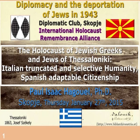The Holocaust of Jewish Greeks and Jews of Thessaloniki: Italian ...