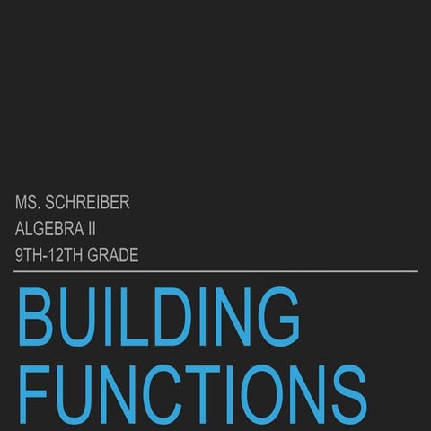 Building Functions | PPT