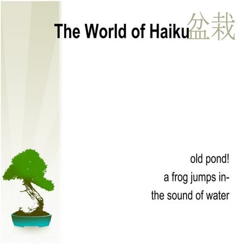 The Basics of Haiku | PPT