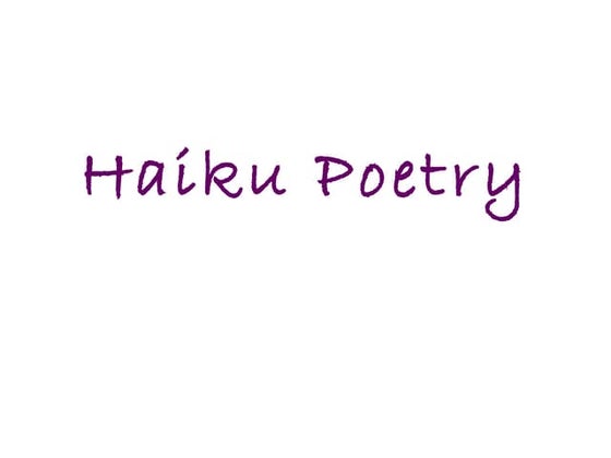 Haiku | PPT