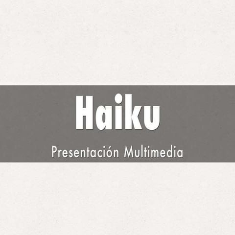 Haiku(1) | PPTX