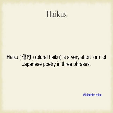 Haiku 19 20 | PDF