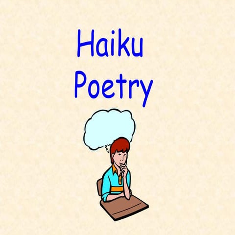 Haiku poetry ppt | PPT