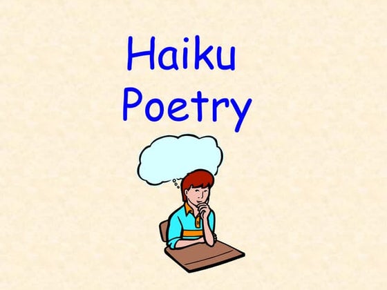 Tanka and haiku discussion | PPT | Poetry | Books and Literature
