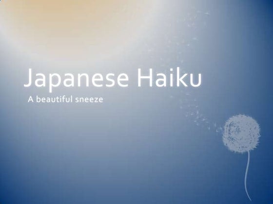 Haiku | DOCX