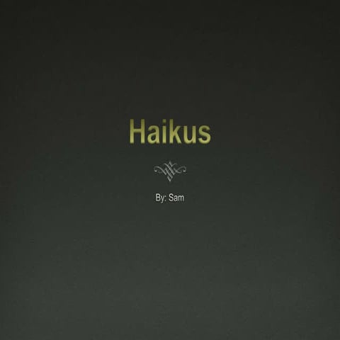 Haikus | PPTX