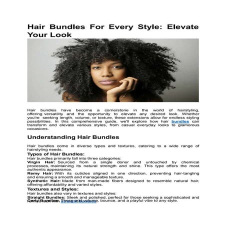 Hair Bundles for Every Style.ppt