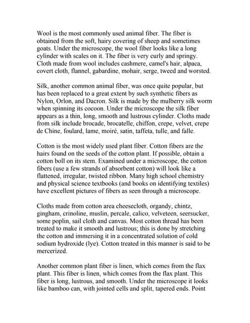 Forensic Fiber Analysis | PPT