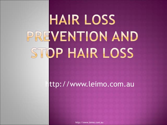 Hair Loss Prevention And Stop Hair Loss Ppt Free Download