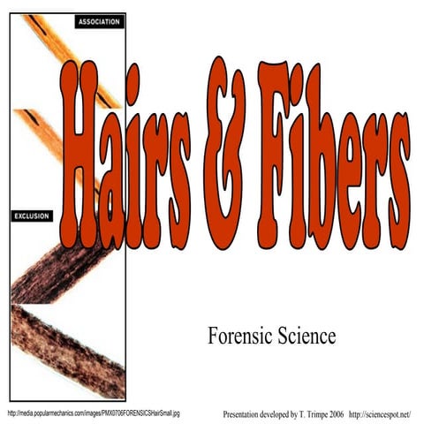 Forensic examination of hair | PPTX