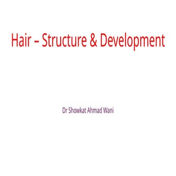 Structure of hair | PPTX