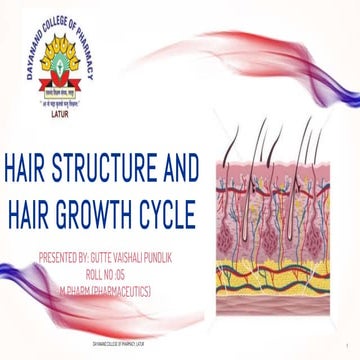 Hair structure and hair growth cycle.pptx