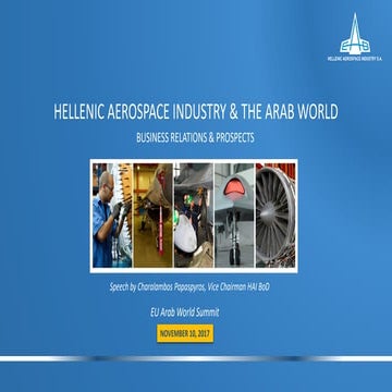 HELLENIC AEROSPACE INDUSTRY & ARAB WORLD “BUSINESS RELATIONS & PROSPECTS” | PPT