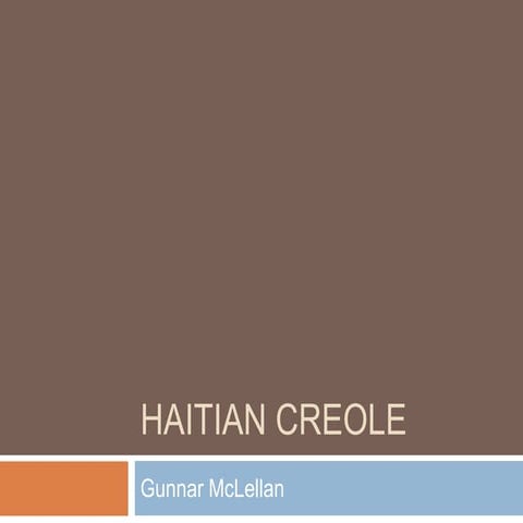 Haitian Creole | PPTX
