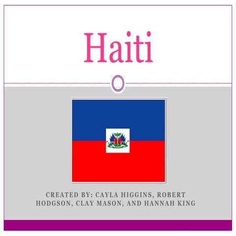 Haiti presentation | PPTX