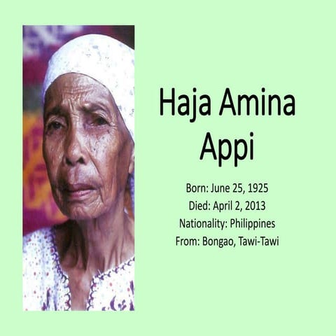 Haja Amina Appi-Wps Pptx Contemporary arts | PPTX