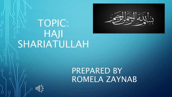 Faraizi movement Explained |History| CSS| Haji Shariatullah| | PPT