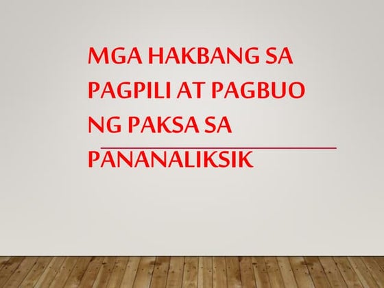 Pangkalahatang format sa pagtukoy ng sanggunian | PPT