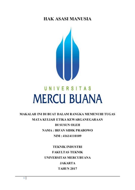 Hak Asasi Manusia ( HAM ) | PPTX