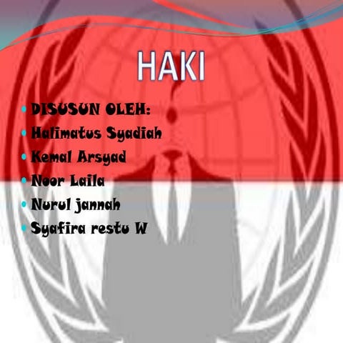 Hak atas kekayaan intelektual (haki) BY kemal arsyad | PPT