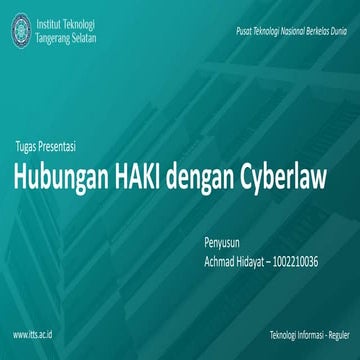 Haki & Cyberlaw | PPTX