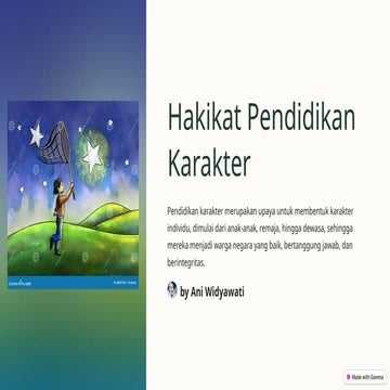 Hakikat-Pendidikan-Karakter dalam pembelajaran | PPTX