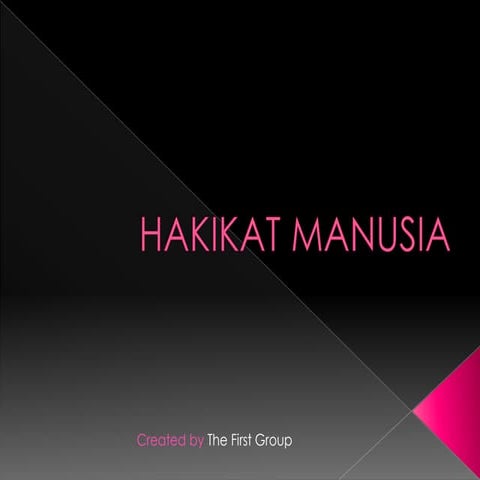 Hakikat Manusia | PPTX