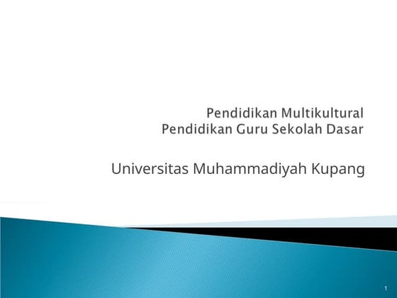 Slide presentasi pendidikan multikultural | PPSX
