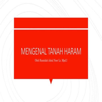 haji dan tanah haram | PPT