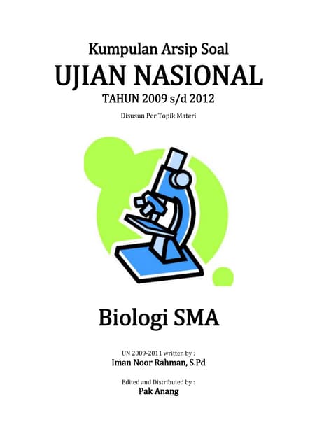 contoh soal UN SMA\ | PDF