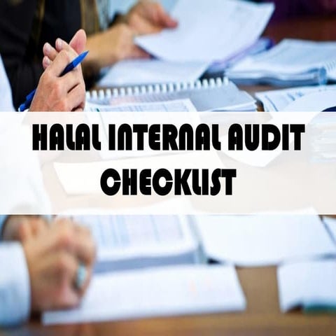 Halal internal audit checklist slides | PDF