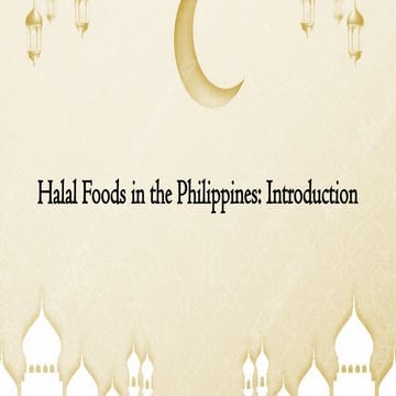 halal introduction and chapter 1 full lecture | PPTX