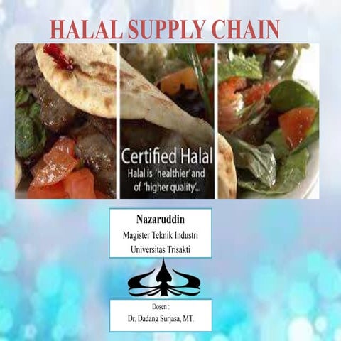 Halal supply chain | PPTX