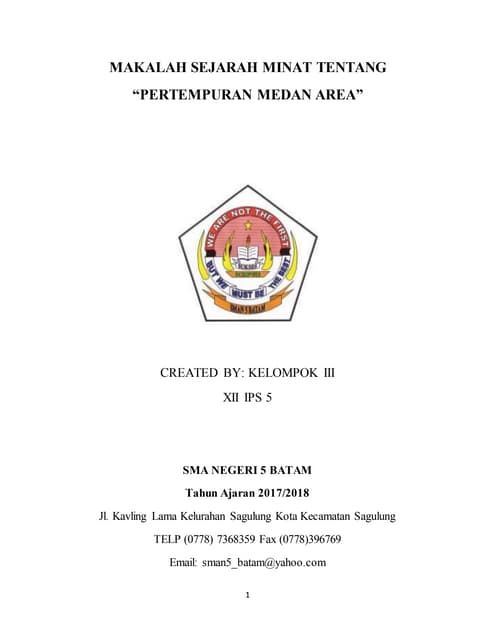 Pertempuran Medan Area | PPTX